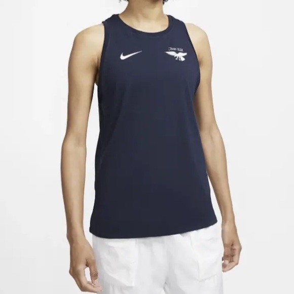 Nike | Tops | Nike Team Usa Tank Top Blue Womens Large Summer Olympics ...